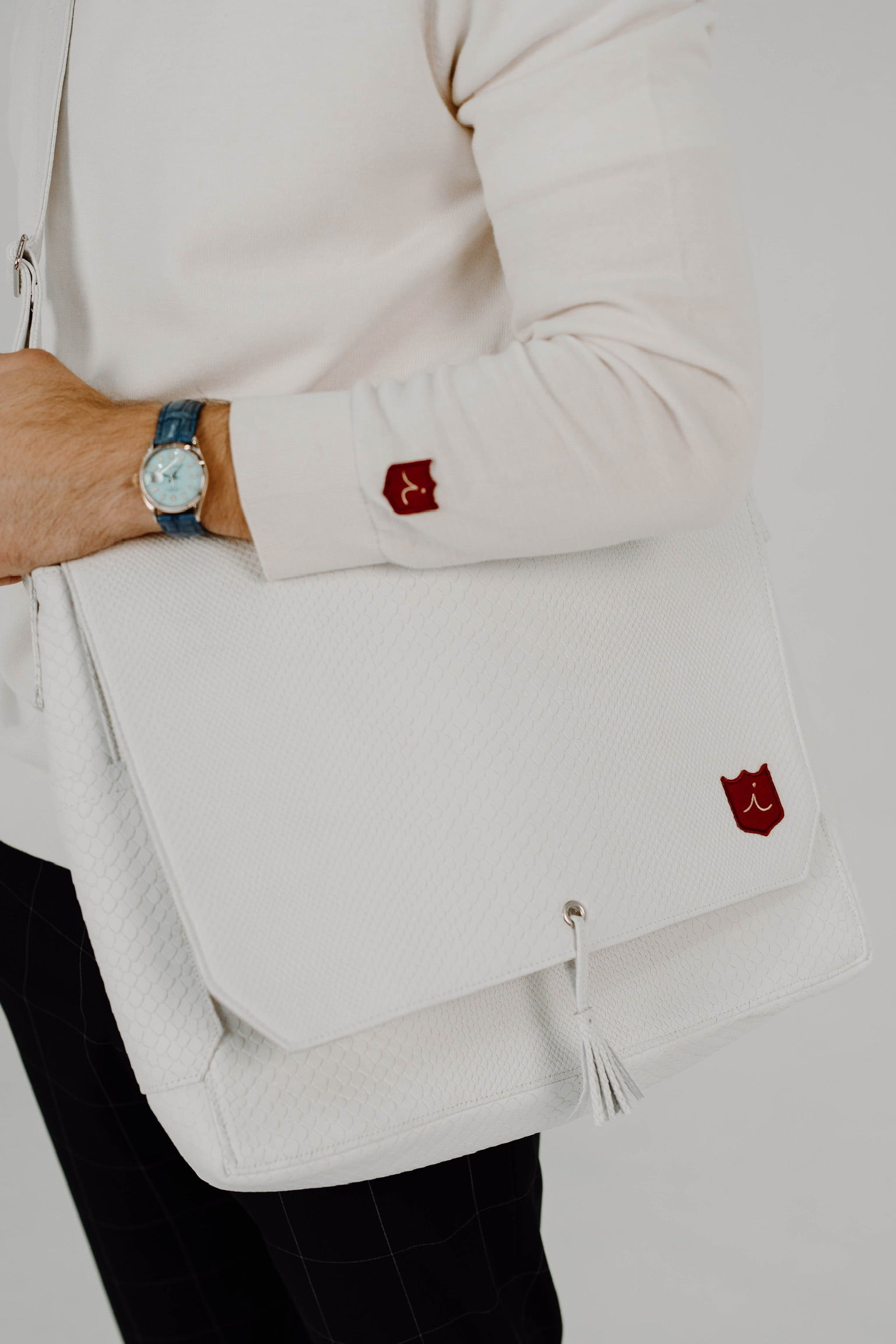 Exotic Computer Bag: White Boa – Iliac Golf