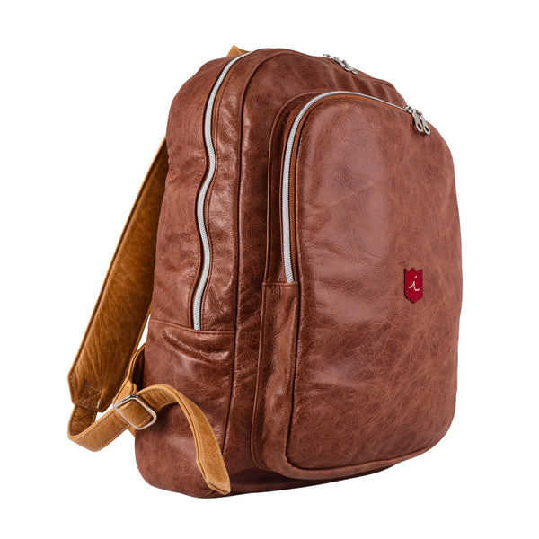 Red Label Backpack: Tobacco Brown + Carmel – iliac Golf